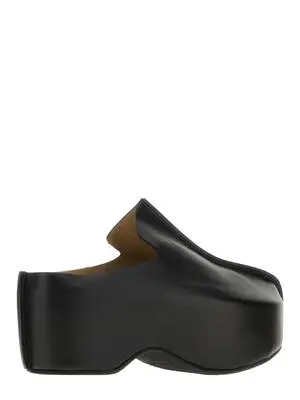 J.W.ANDERSON Round-toe Platform Slippers - Black