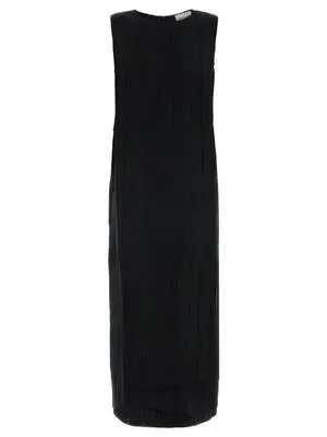 Loulou De Saison Sleeveless Crewneck Midi Dress - Black