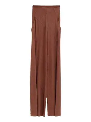 Rick Owens Wide Ribbed Waist Pocket Trousers - Brown