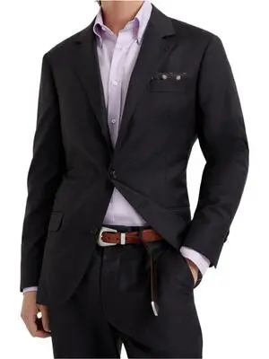 Brunello Cucinelli Tailored Virgin Wool Blazer - Anthracite