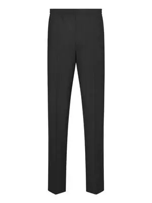 Dior High Waist Straight Leg Trousers - Grey