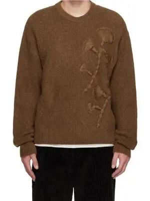 WOOYOUNGMI Crew Neck Sweater - Brown