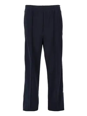 Miu Miu Miu Miu Elasticated Waistband Pleated Trousers Black