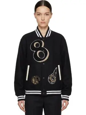 Marissa Chiara Graphic Long Sleeve Jacket - Black