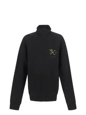 Kenzo Tiger Tail K Embroidered Track Jacket - Black