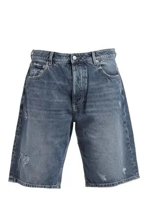 ICON DENIM LOS ANGELES Bobby Distressed Shorts - Gray
