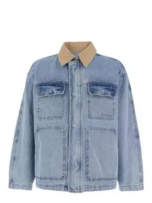 DUNST Denim Chore Jacket - Cerulean Blue