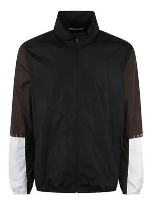 Valentino Garavani Rockstud Windbreaker Jacket - Black