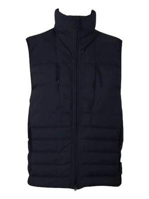 Stone Island Stone Island Quilted High-Neck Down Vest Blue