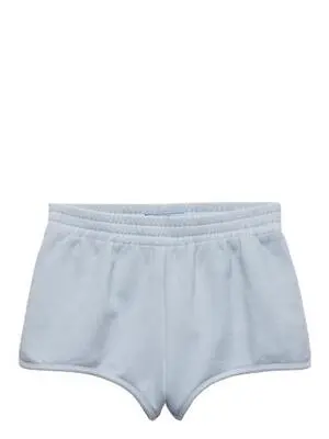 Prada Cotton Fleece Shorts - Interstellar Blue
