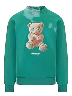 BARROW Teddy Print Sweatshirt - Green