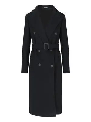 Tagliatore Tagliatore Jole Double-Breasted Coat Black