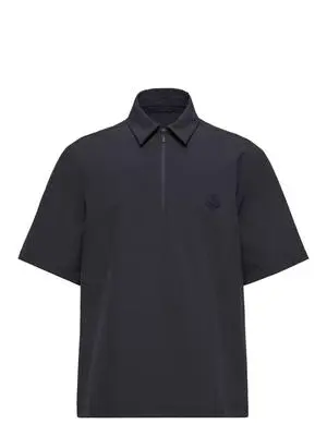 Moncler Logo Patch Short-sleeve Polo Shirt - Black