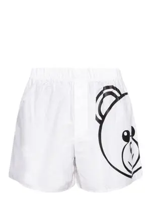 Moschino Detail Shorts - White