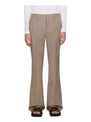 Dries Van Noten Striped Trousers - Gray