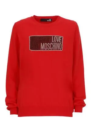 Moschino Crew Neck Sweater - Brown