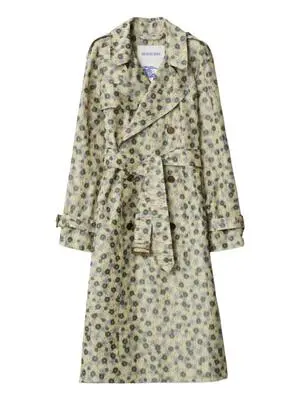 BURBERRY Burberry Long Floral Lightweight Trench Coat