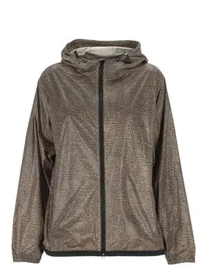 BORBONESE Borbonese Printed Zip Hooded Jacket