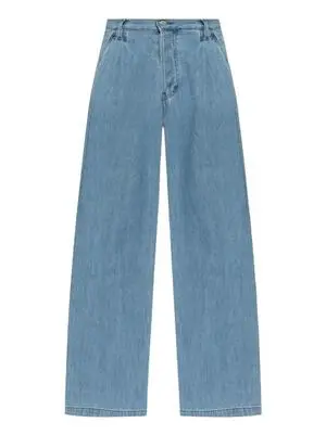 DRIES VAN NOTEN Dries Van Noten Logo Patch Wide Leg Jeans