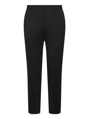 Prada Wool Tailored Trousers - Black