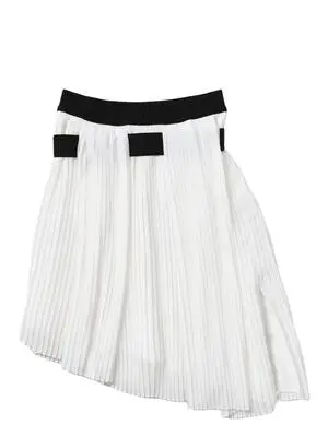 Givenchy Pleated Asymmetrical Midi Skirt - White