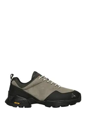 ROA Lace-up Sneakers With Perforated Details - Grey