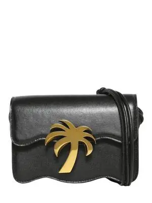 Palm Angels Logo Plaque Beach Bag - Black