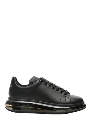 Alexander McQueen Oversized Low-top Sneakers With Transparent Sole - Black