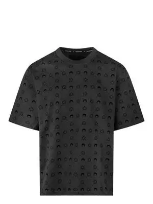 MARINE SERRE Moonogram Flocked T-shirt - Black