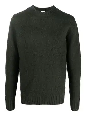Aspesi Crew Neck Wool Jumper - Black