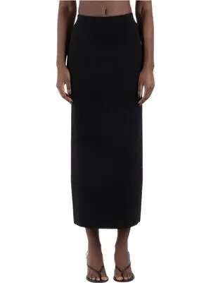 Max Mara High Waist Maxi Skirt - Black
