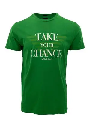 Emporio Armani Item O-neck Short-sleeved T-shirt - Green