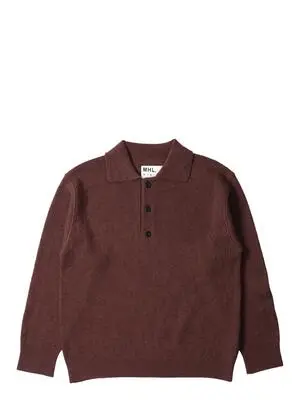 MARGARET HOWELL MHL. OVERSIZED KNITTED POLO