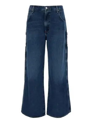 AGOLDE High Waist Wide Leg Denim Trousers - Blue