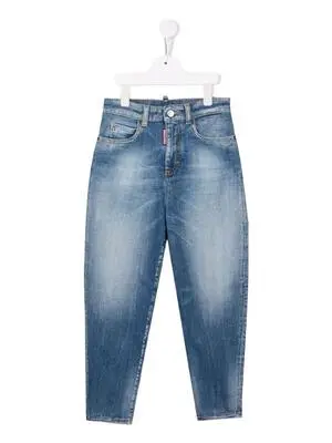 Dsquared2 Logo Belt-loop Jeans - Blue