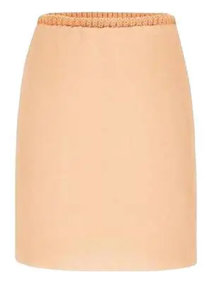 Bottega Veneta Cotton Silk Washed Parachute Skirt - Nude