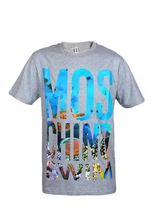 Moschino Ocean Printed Short-sleeved T-shirt - Blue