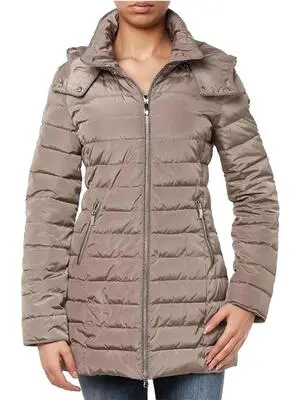 Emporio Armani Hooded Down Jacket - Nude