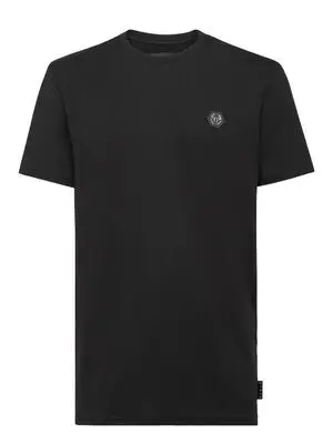 Philipp Plein Istitutional Logo-patch T-shirt - Black