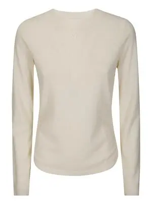Baum Und Pferdgarten Caitlin Fine Knit Crew Neck Top - Nude