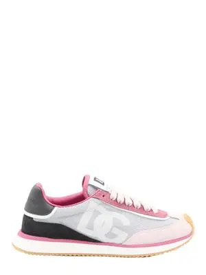 DOLCE & GABBANA Dolce & Gabbana DG Aria Logo Patch Lace-Up Sneakers