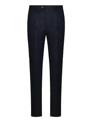 Etro Box-pleated Tailored Chinos - Black