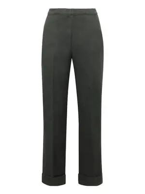 ASPESI Aspesi Cotton Linen Slacks With Welt Pockets And Cuffed Hems