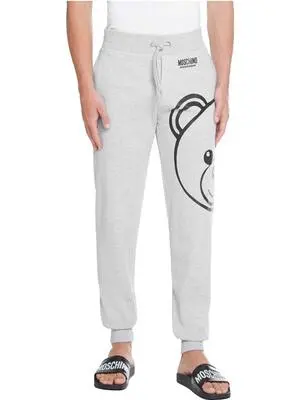 Moschino Logo Details Sweatpants - White
