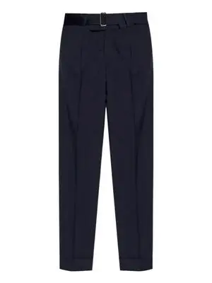 Officine Générale Pleated Tailored Trousers - Black