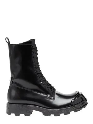 DIESEL® D-hammer Leather Boots - Black