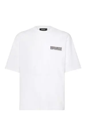 Dsquared2 Graphic Printed Crewneck T-shirt - White