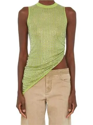 Christopher Esber Sequined Vest - Nude
