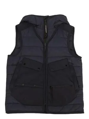 C.P. COMPANY Hooded Goggle Vest - Black