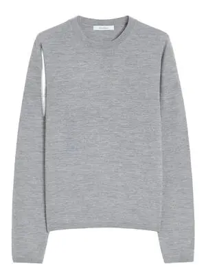 Max Mara Long-sleeved Knitwear - Light Gray